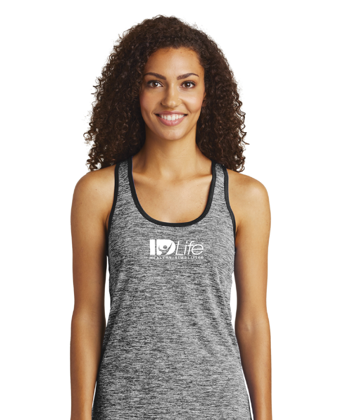 Ladies Electric Heather Racerback Tank: ID Life Gear